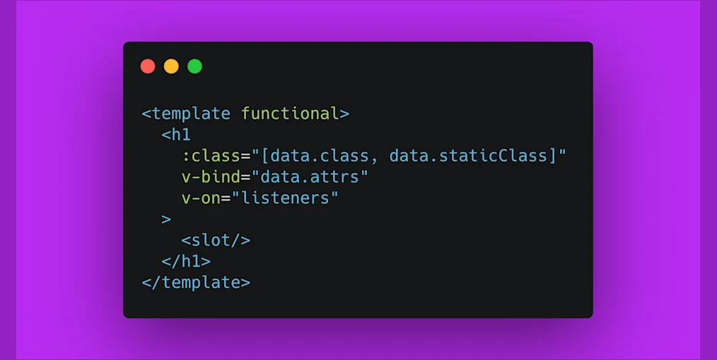 Working With Functional Vue.js Components - Markus Oberlehner